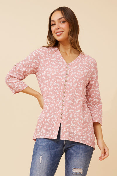 Ruby ditsy print top & Buy Online & Femme Connection