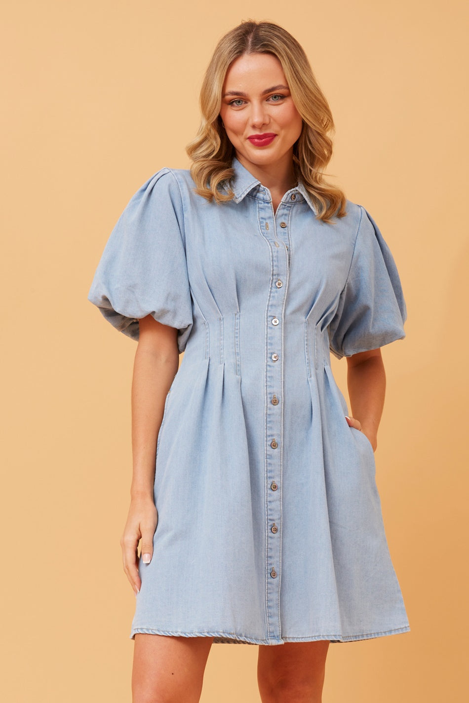Jennifer denim shirt dress & Buy Online & Femme Connection