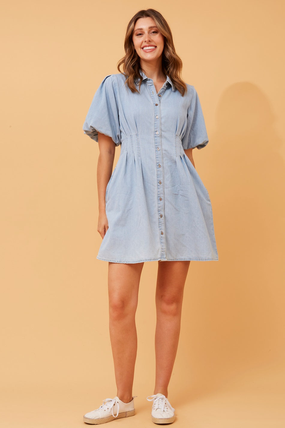 Jennifer denim shirt dress & Buy Online & Femme Connection