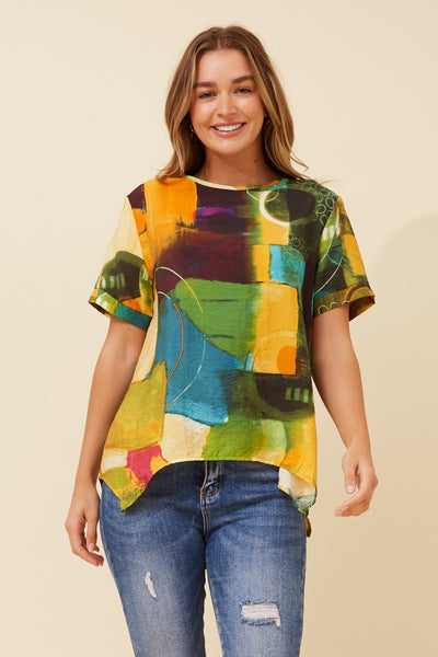 Kitu abstract print top & Buy Online & Femme Connection