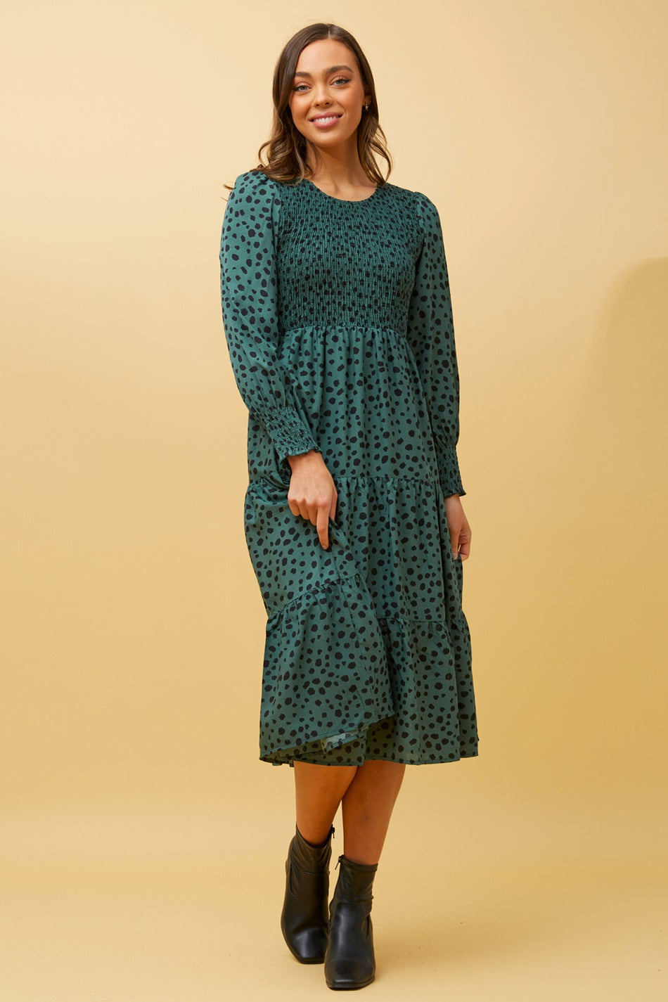 Sherry animal print midi dress & Buy Online & Femme Connection